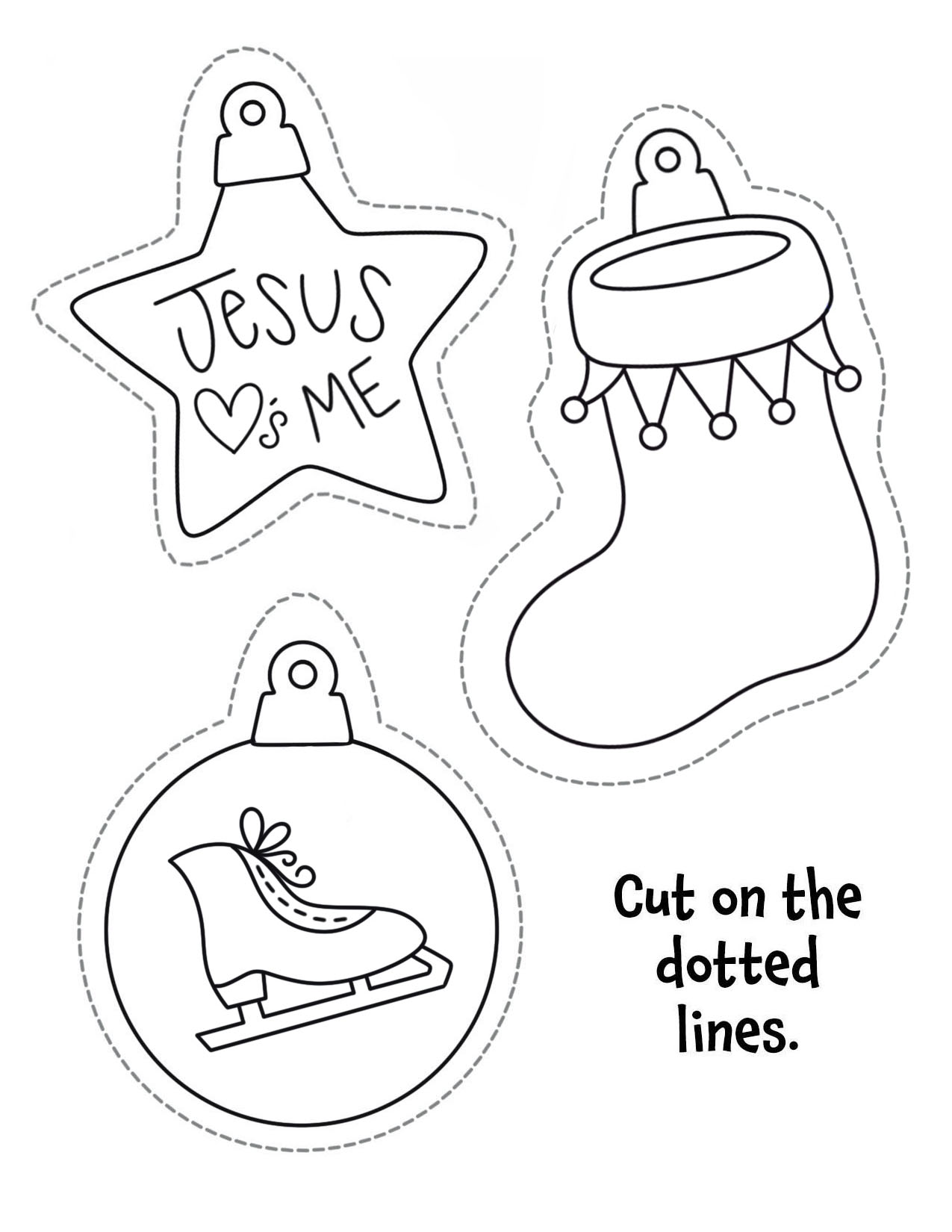Cute Christmas Ornament Craft for Preschool (with free templates!) ⋆ ...