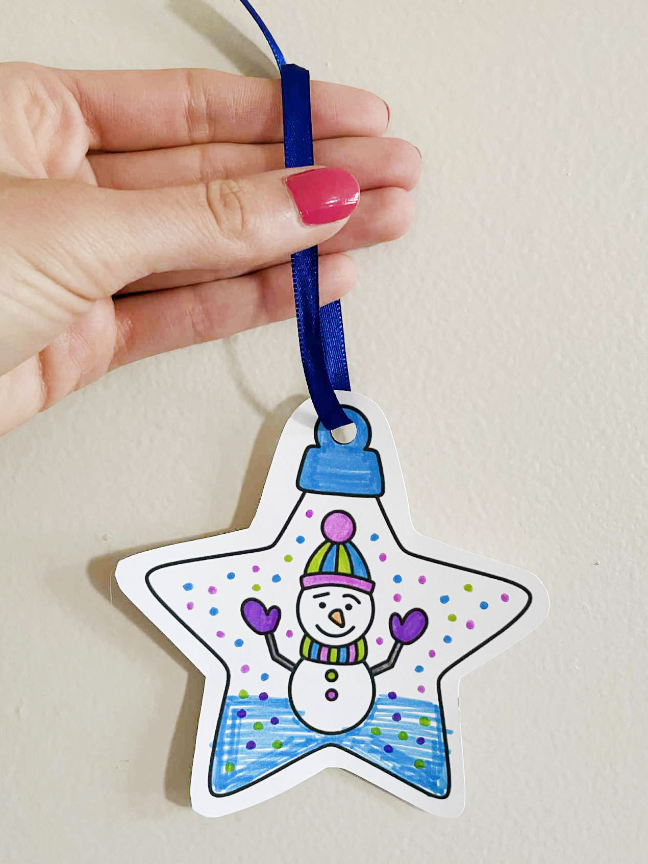 Cute Christmas Ornament Craft for Preschool (with free templates!) ⋆ ...