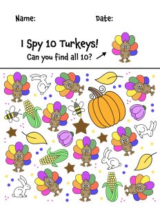 Free Turkey Worksheets for Preschool (Fun Thanksgiving Learning ...