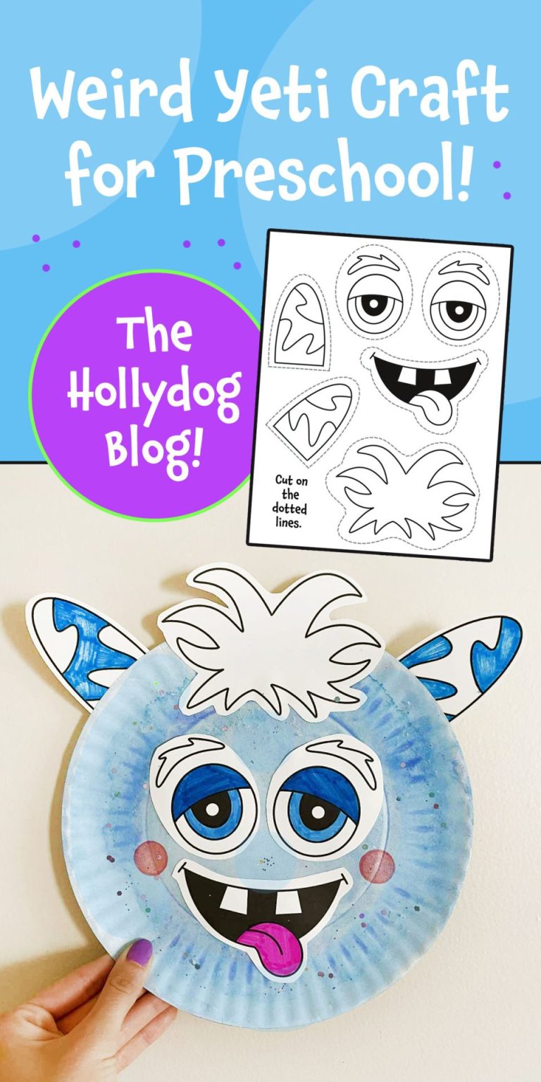 The Best Yeti Craft for Preschool! (with free cutouts) ⋆ The Hollydog Blog