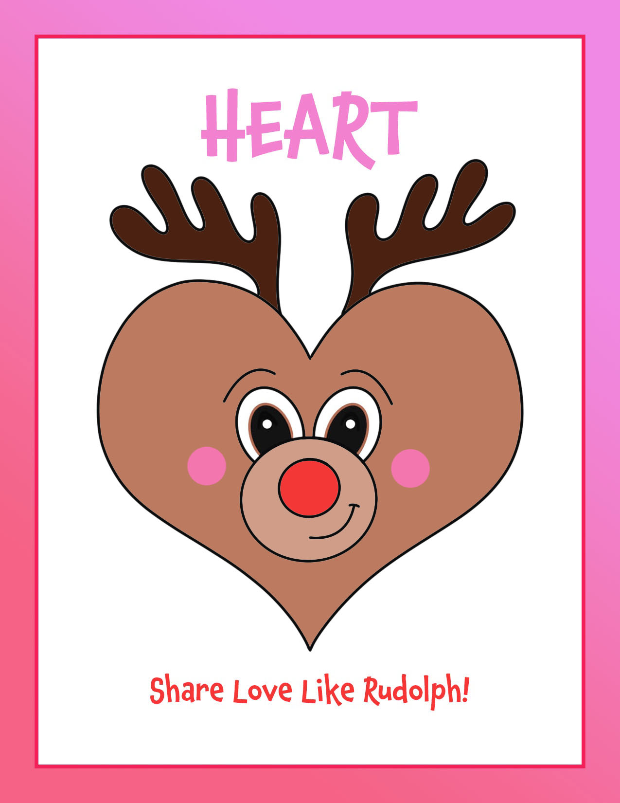 8 Free Rudolph Playdough Mats for Preschoolers — Learn Shapes with ...