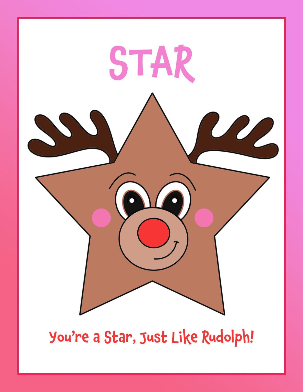 8 Free Rudolph Playdough Mats for Preschoolers — Learn Shapes with ...