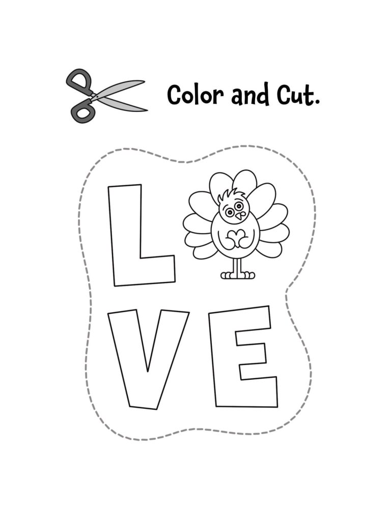 Free Thanksgiving Cutting Practice Worksheets for Preschool! ⋆ The ...