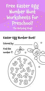 Free Easter Egg Number Hunt Worksheets for Preschool (1–10) ⋆ The ...
