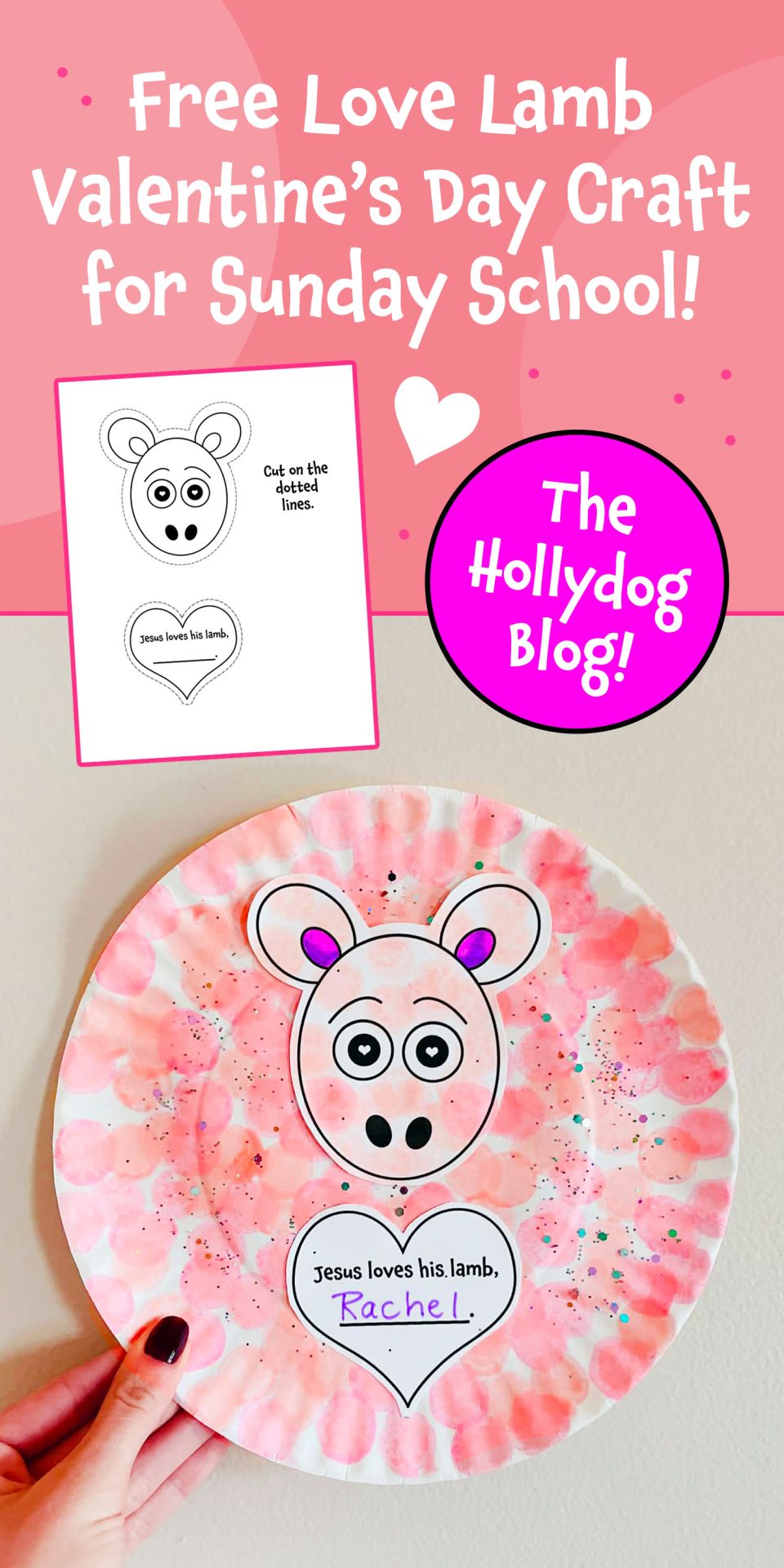 Cute Love Lamb Valentine's Craft for Preschool! Jesus Loves His Sheep ...