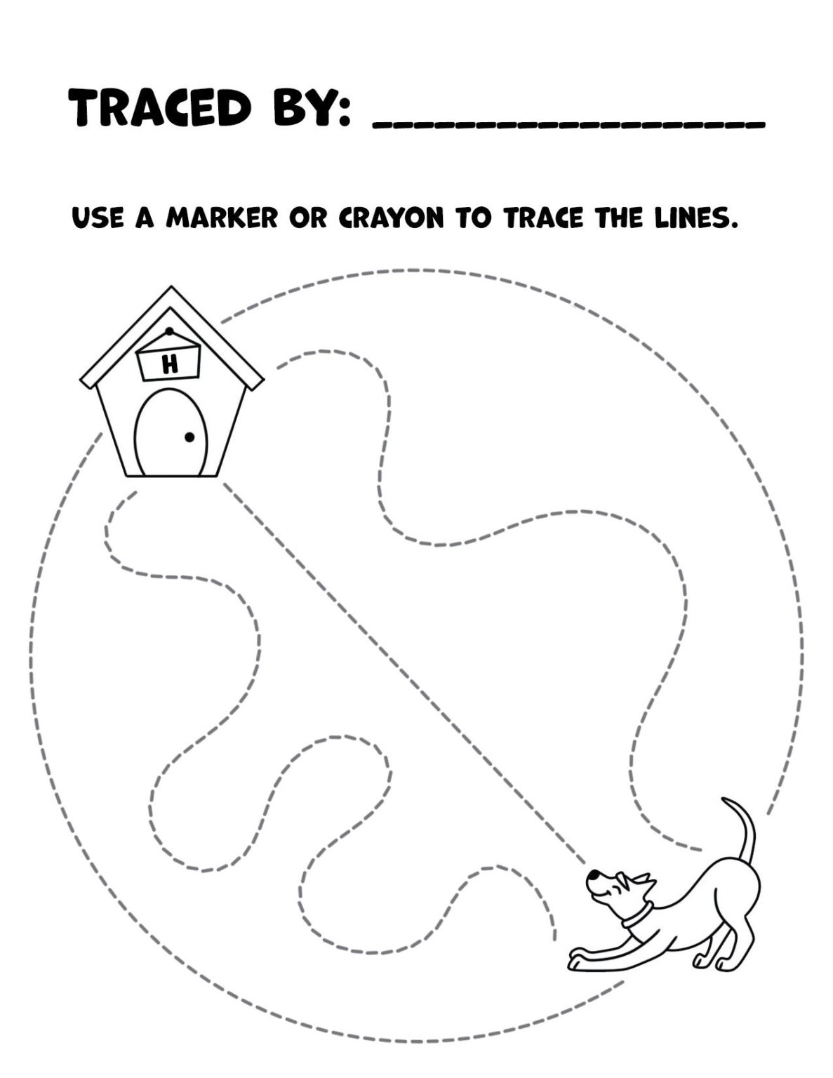 Free Pre-Writing Worksheets for Preschool: Lines, Curves & Squiggles ...