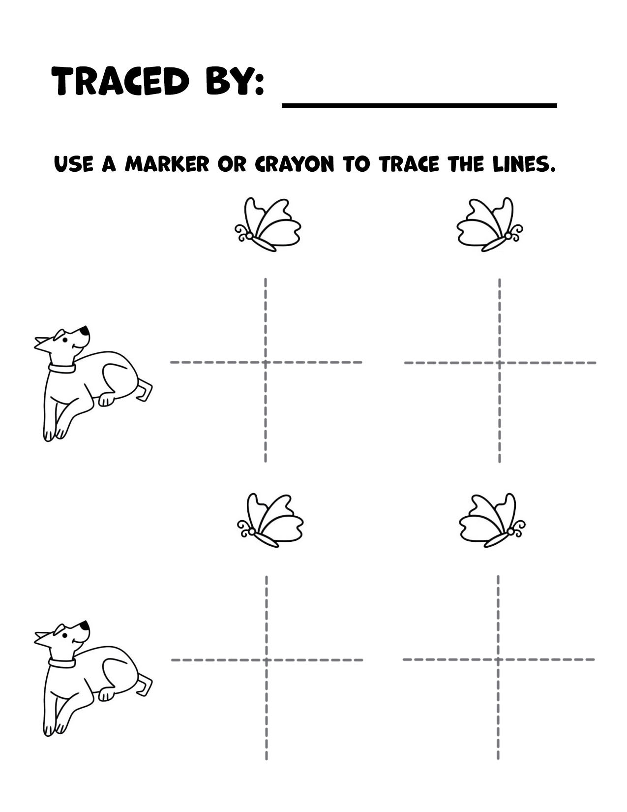 Free Pre-Writing Worksheets for Preschool: Lines, Curves & Squiggles ...