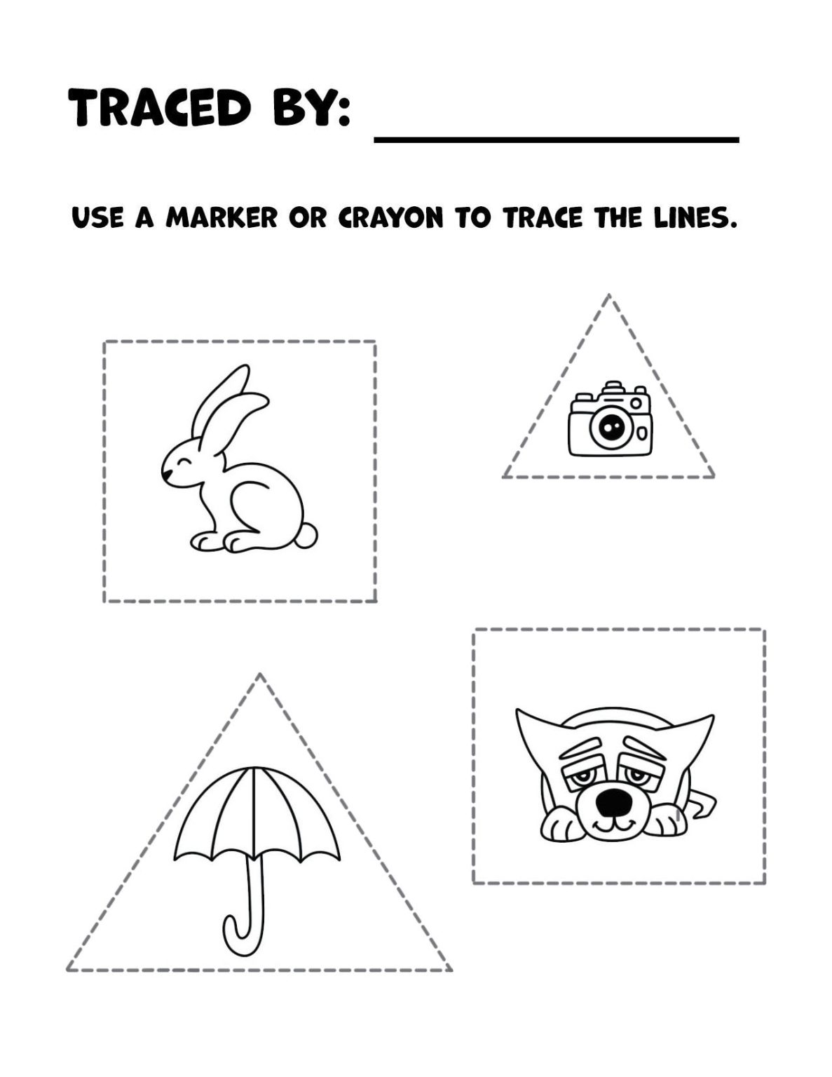 Free Pre-Writing Worksheets for Preschool: Lines, Curves & Squiggles ...